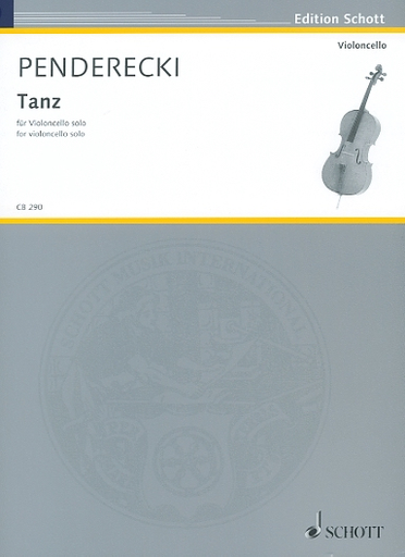 Penderecki, K.: Tanz (cello) - Metzler Violin Shop Inc.