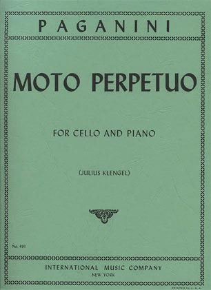 Paganini, Niccolo (Klengel/Rose): Moto Perpetuo Op.11 (Cello & Piano ...